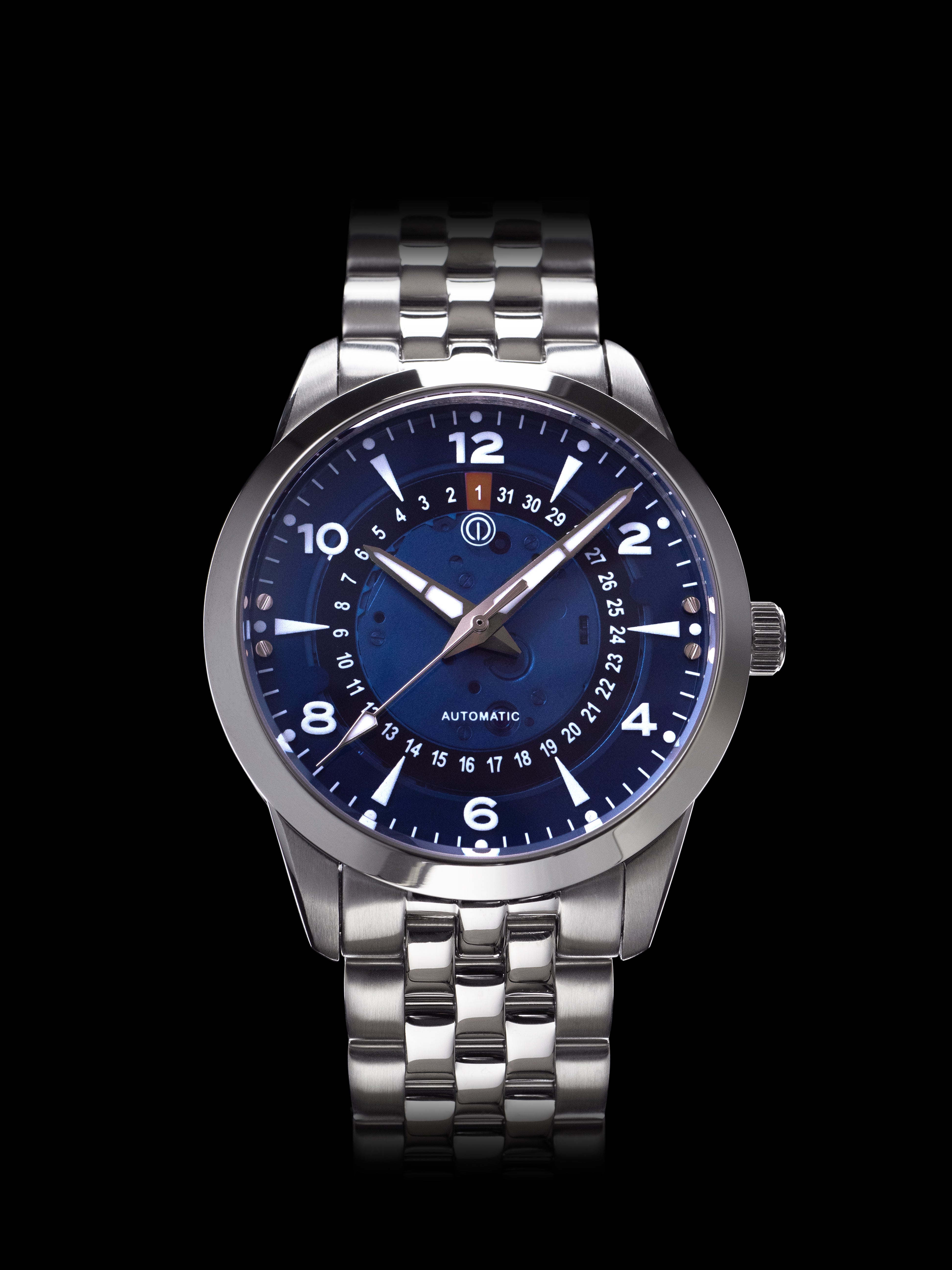 NOR-LIGHT: "BLUE DATE SAPPHIRE DIAL" MODEL NL-05 – MMI WATCHES